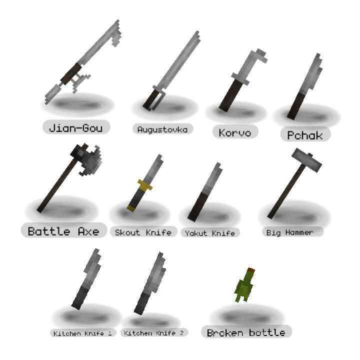 cold weapons Free Mods FOR Melon Playground& Melon sandbox